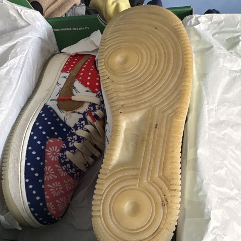 Nike Air Force 1 Yu-Gi-Oh! Sneaker Multicolor Polka Dot Floral Arrow | eBay