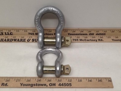 5/8" Shackles D Ring Screw Pin Clevis Bow Jeep Towing Sling Rigging Lot ...