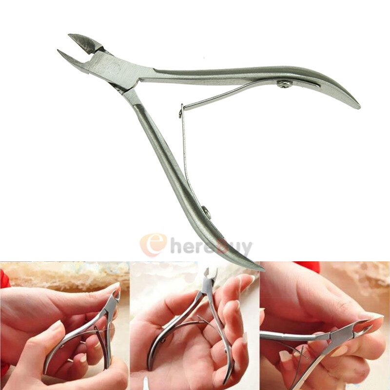 Nail Art Cuticle Manicure Cutter Nipper Clipper Trimmer Tool Stainless ...