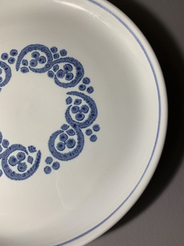 Vintage Denby Stoneware Ram's Head ENGLISH BLUE 10 1/8" Dinner Plate (1 ...