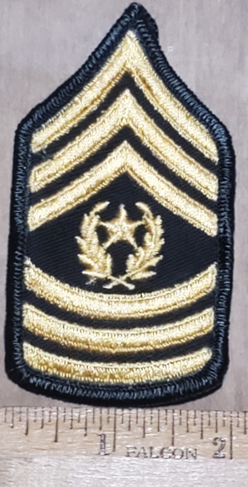 Pair (2) US Army Command Sergeant Major CSM Rank Insignia Patch Dress ...