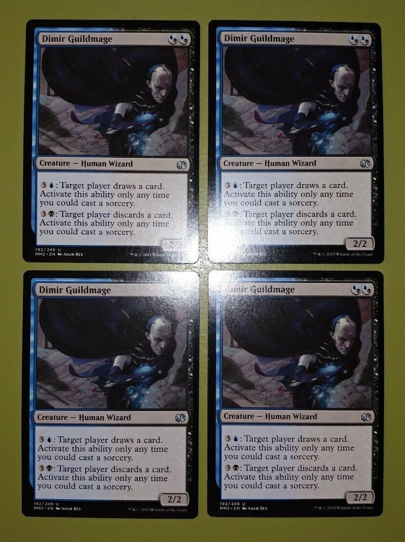 Dimir Guildmage x4 Modern Masters 2015 4x Playset Magic the Gathering ...