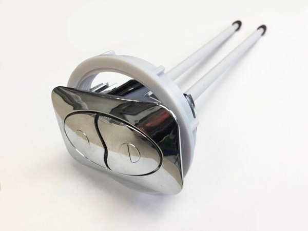 Universal Small Dual Flush Push Button Rods Toilet Water Tank Oval ...