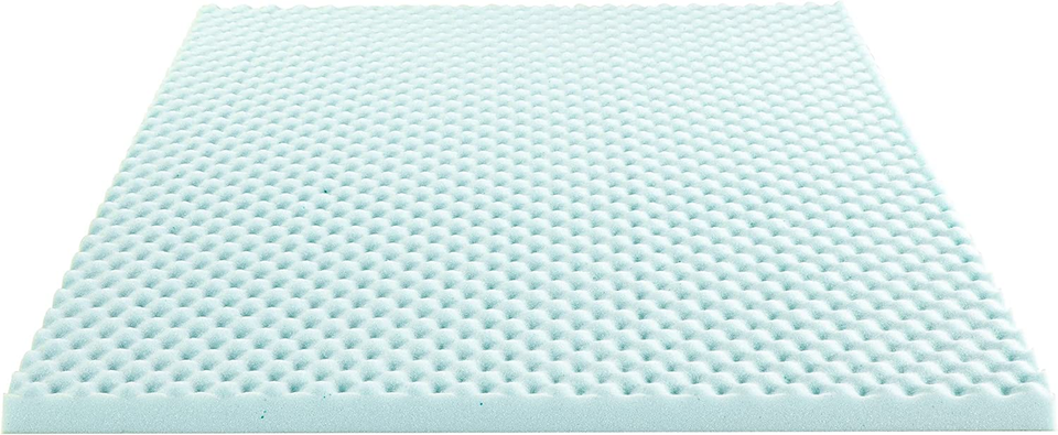 Egg Crate Memory Foam Mattress Topper Cooling Gel Infused Pad 4" 3" 2 ...