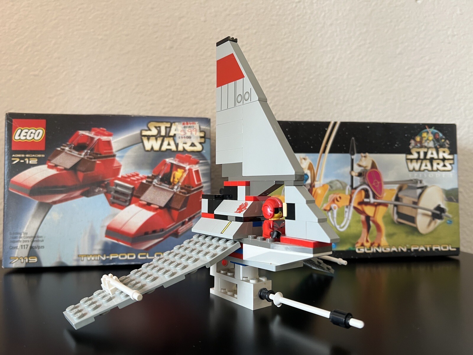 LEGO Star Wars: Gungan Patrol 7115 + Cloud Car 7119 + T-16 Skyhopper ...