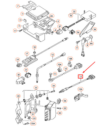 NEW AUDI A3 8P FRONT CATALYST LAMBDA PROBE REPAIR KIT 1K0998262N | eBay