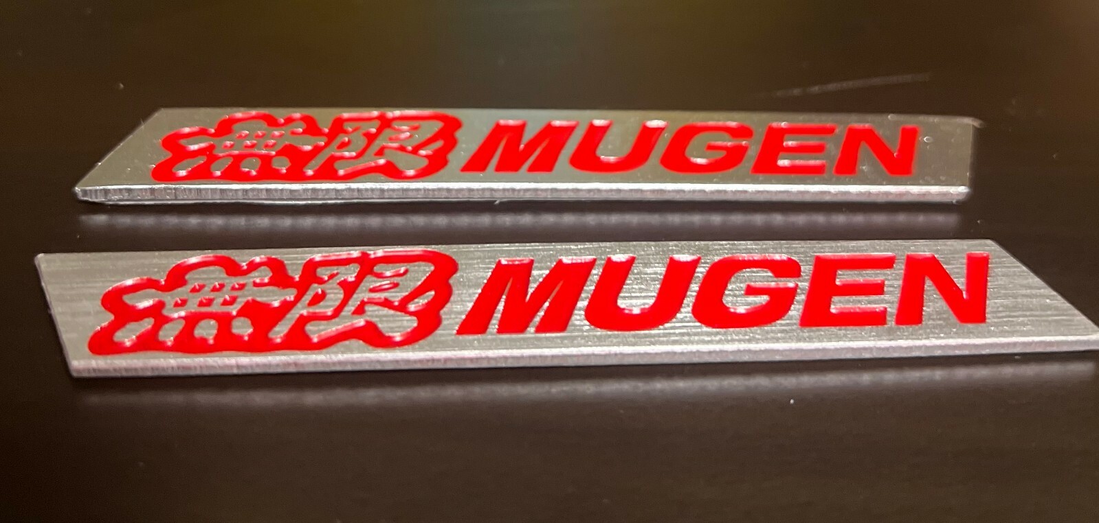 For Honda Mugen Red Rear spoiler emblem badge logo sticker 2 Pieces ...