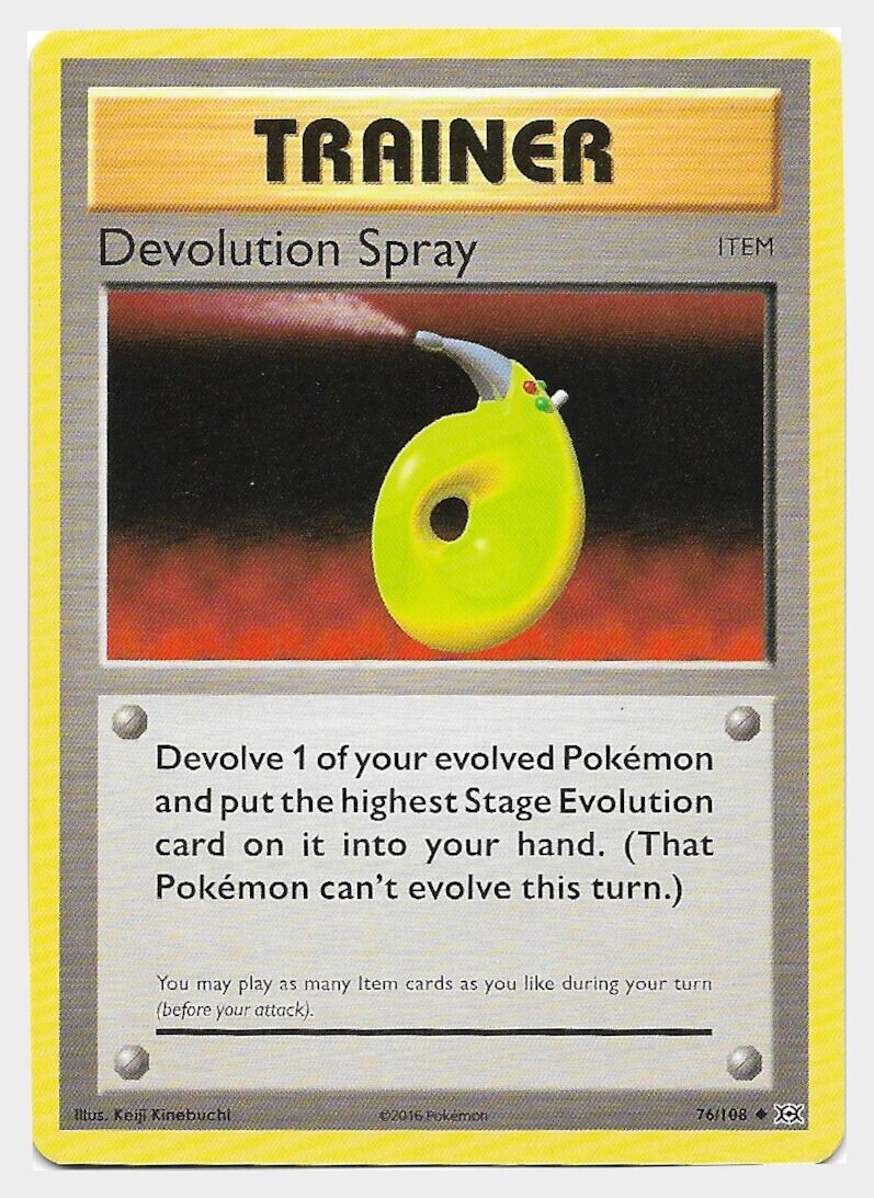 Devolution Spray 76/108 Uncommon XY Evolutions Pokemon Card NM-Mint | eBay
