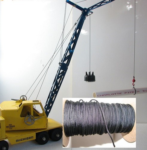 Cord Cable String for Rigging a Nylint Michigan T24 T-24 Crane Clam ...