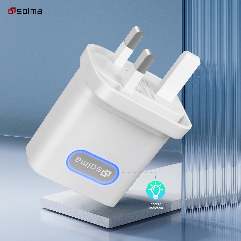 3 Multi-Port Fast Quick Charge USB Hub Mains UK Plug Adapter Wall ...