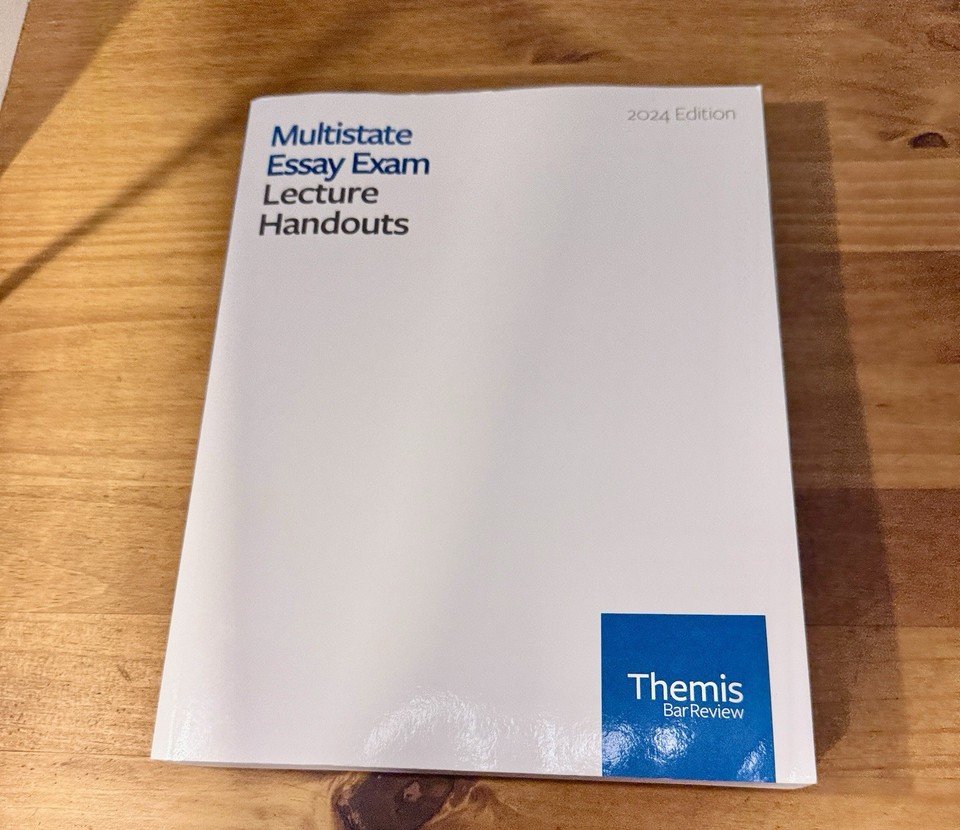 Themis Bar Review Multistate Essay Exam Outlines 2024 Edition MEE Bar ...