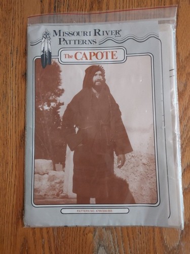 Capote Hooded Blanket Coat Sewing Pattern Missouri River Reenactment ...