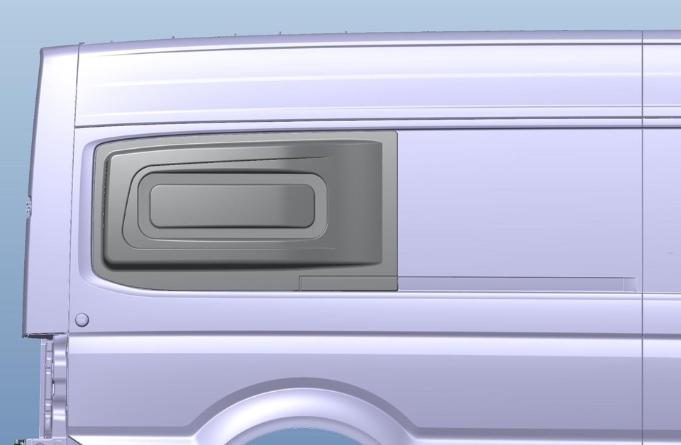 Viper Side Pods LWB VW Crafter / Man TGE 2017- inc Strengthening Frame ...
