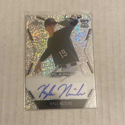 2020 Leaf Flash Kyle Nicolas Rookie Auto Autograph Silver Speckle | eBay