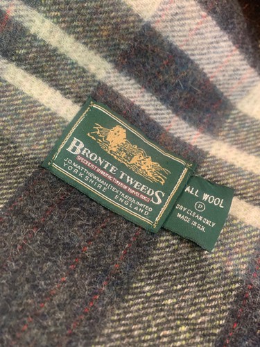 Vintage Bronte Tweeds All Wool Blanket Made in Yorkshire England | eBay