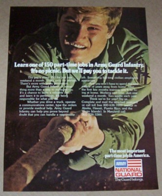 1978 ad page - Army National Guard Infantry military jobs PRINT ...