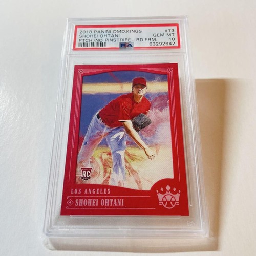 Shohei Ohtani 2018 Panini Diamond Kings PSA 10 Rookie Card - Red Frame ...