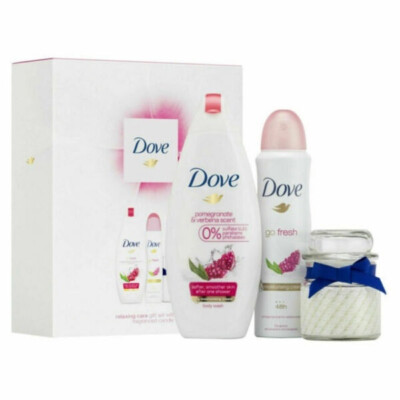 Dove Relaxing Body Care Gift Set + Luxury Fragranced Candle🕯️🌹CHRISTMAS ...