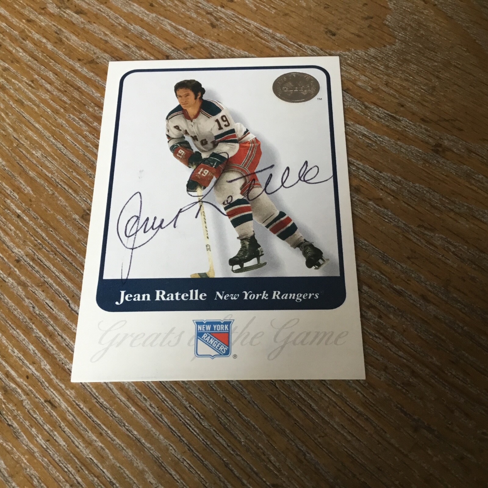 Autographed 2001 Fleer GOTG Jean Ratelle .HOF | eBay