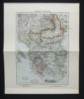 1900-Now - Map Of Balkan