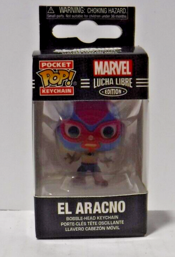 El Aracno Funko Pop! Marvel Lucha Libre Edition Pocket Keychain Figure ...