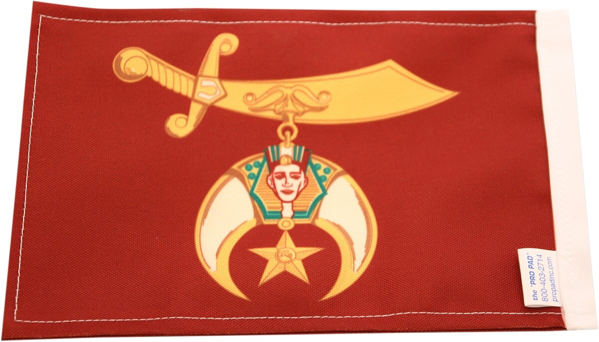 Pro Pad 6" x 9" Shriner Motorcycle Flag Double-sided Harley or Metric ...