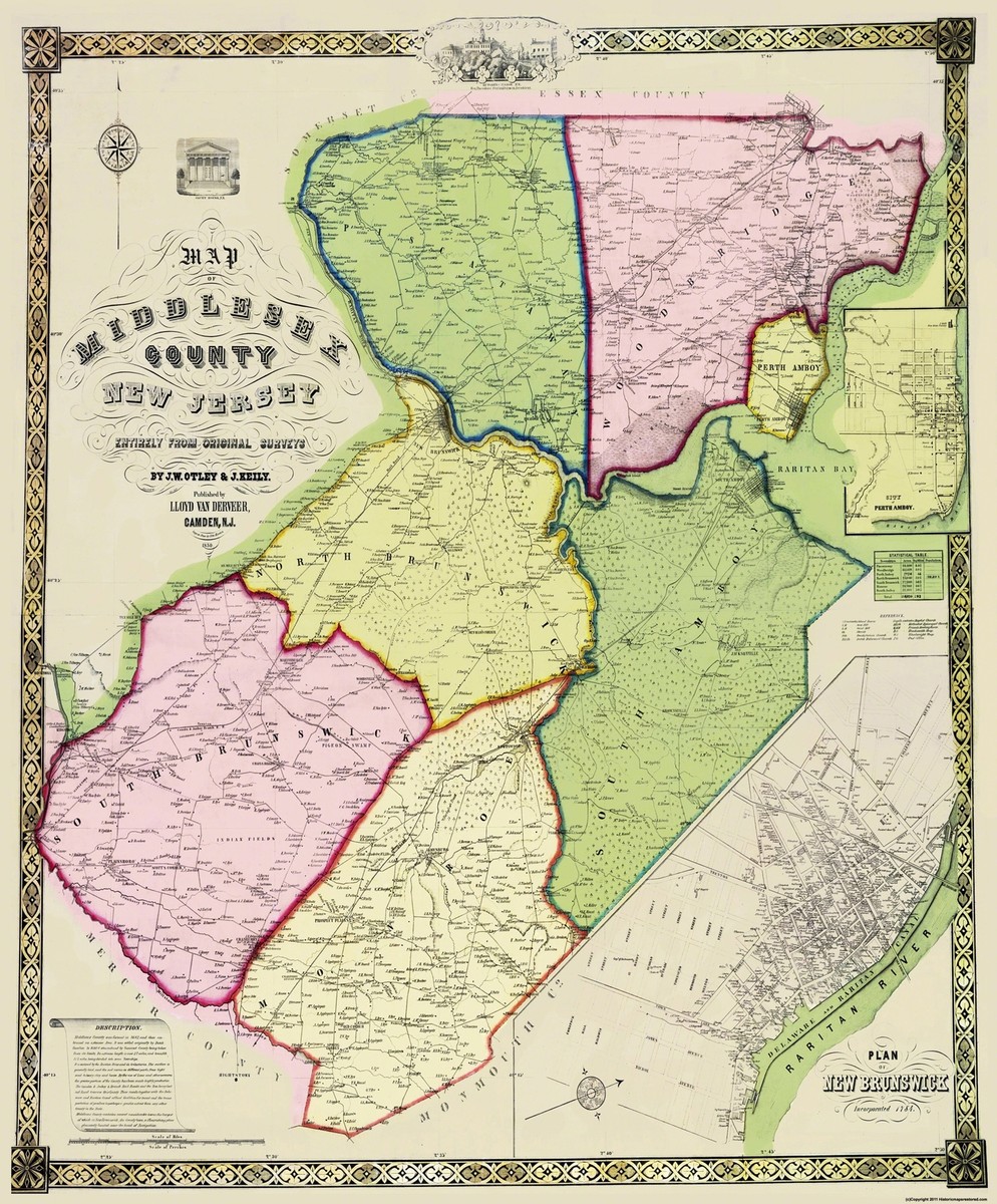 Town Of Middlesex Nj Map