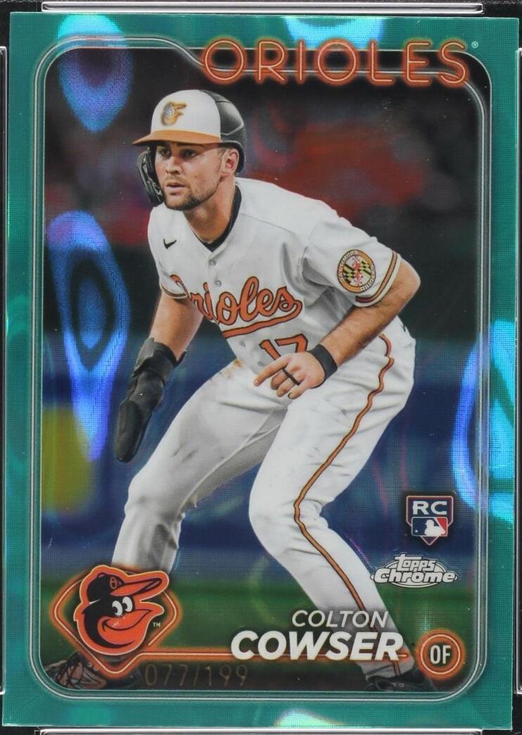 2024 Topps Chrome - Colton Cowser #278 Aqua Lava Refractor /199 (RC ...