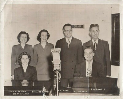 WBUT Radio Station Vintage PHOTO - Neta and Al Shafer , Microphone ...
