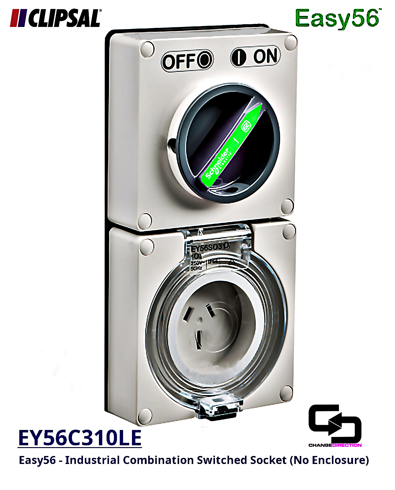 CLIPSAL Easy56 Series Industrial Switchgear Plug Socket Switch ...