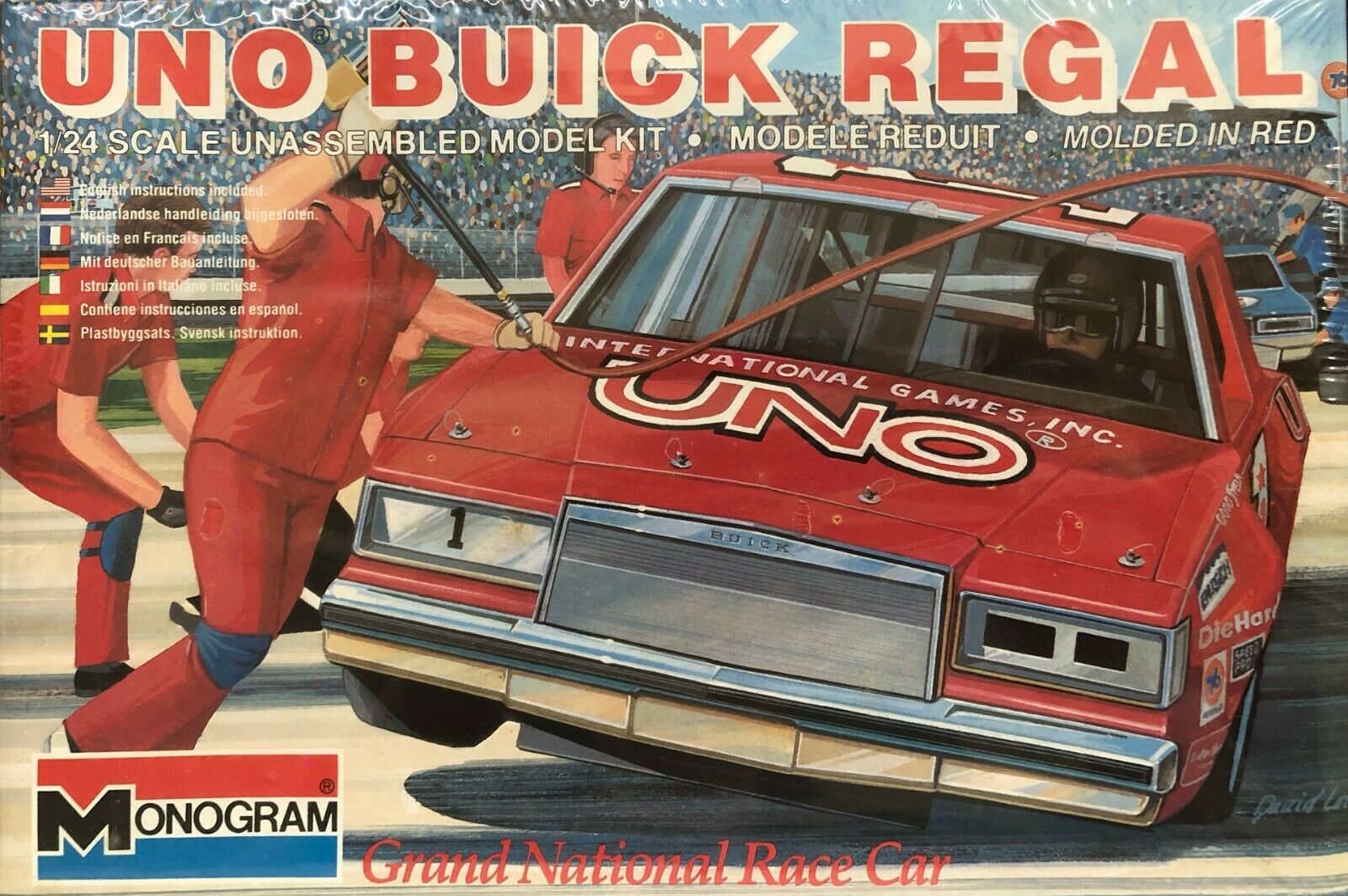 Monogram 2205 1/24 Scale Uno Grand National Buick Regal Plastic Model ...