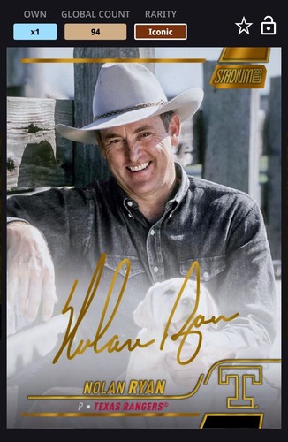 [DIGITAL CARD] TOPPS BUNT 22 NOLAN RYAN ICONIC STADIUM CLUB SIG ...