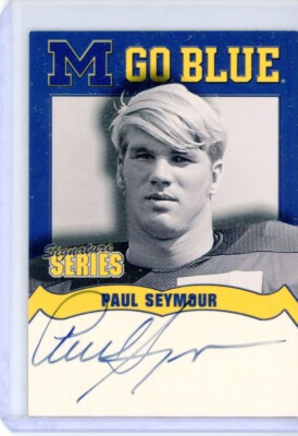 TK LEGACY MICHIGAN SIGNATURE SERIES AUTO PAUL SEYMOUR #MGB35 | eBay