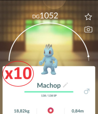Pokemon Machop x10 GO - Fast Delivery - Chance of Lucky !! | eBay