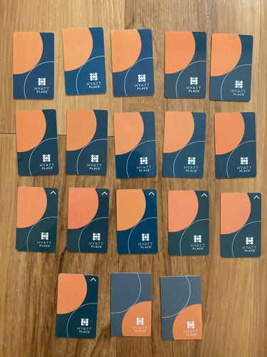 Lot of 18 HYATT PLACE Roon Key Cards | eBay