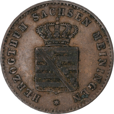 [#1306381] German States, SAXE-MEININGEN, George II, 2 Pfennig, 1870 ...