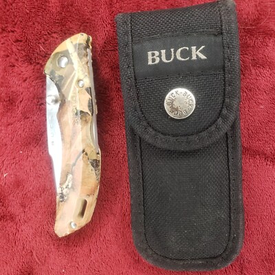 🔪 Buck knife Bantam 285 folder with Sheath Camo Camouflaged Lockback | eBay