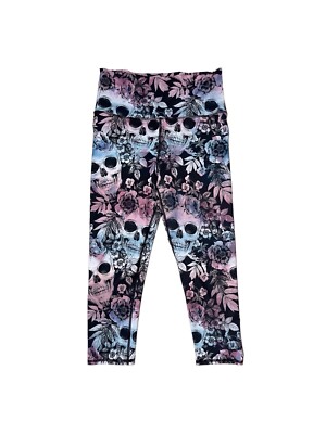 Evolution and Creation workout Capri leggings skulls design size Medium ...