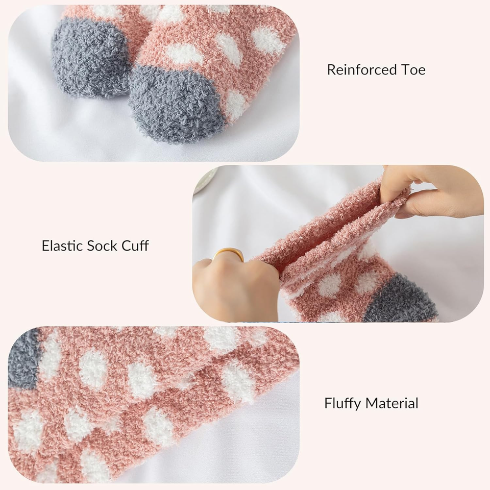 Fuzzy Socks for Women - Womens Fuzzy Sock Fluffy Cozy Warm Sock for ...
