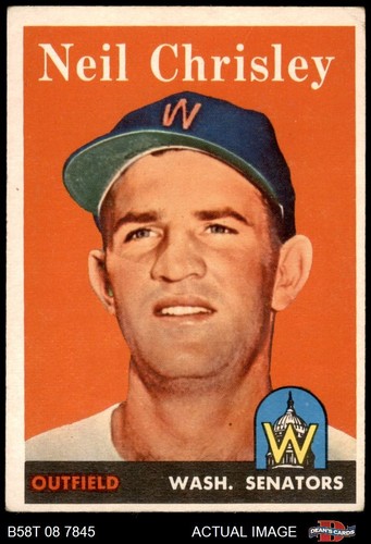 1958 Topps #303 Neil Chrisley Senators 4 - VG/EX | eBay