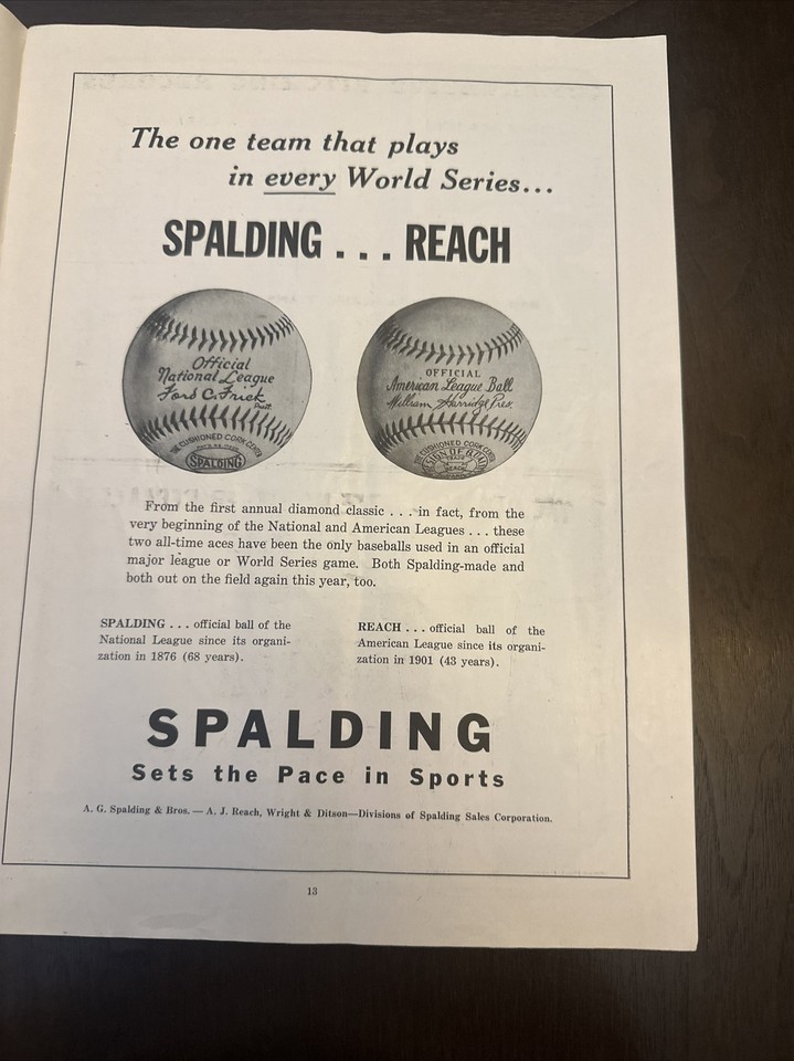 1944 World Series Browns vs Cardinals Program - RARE | eBay