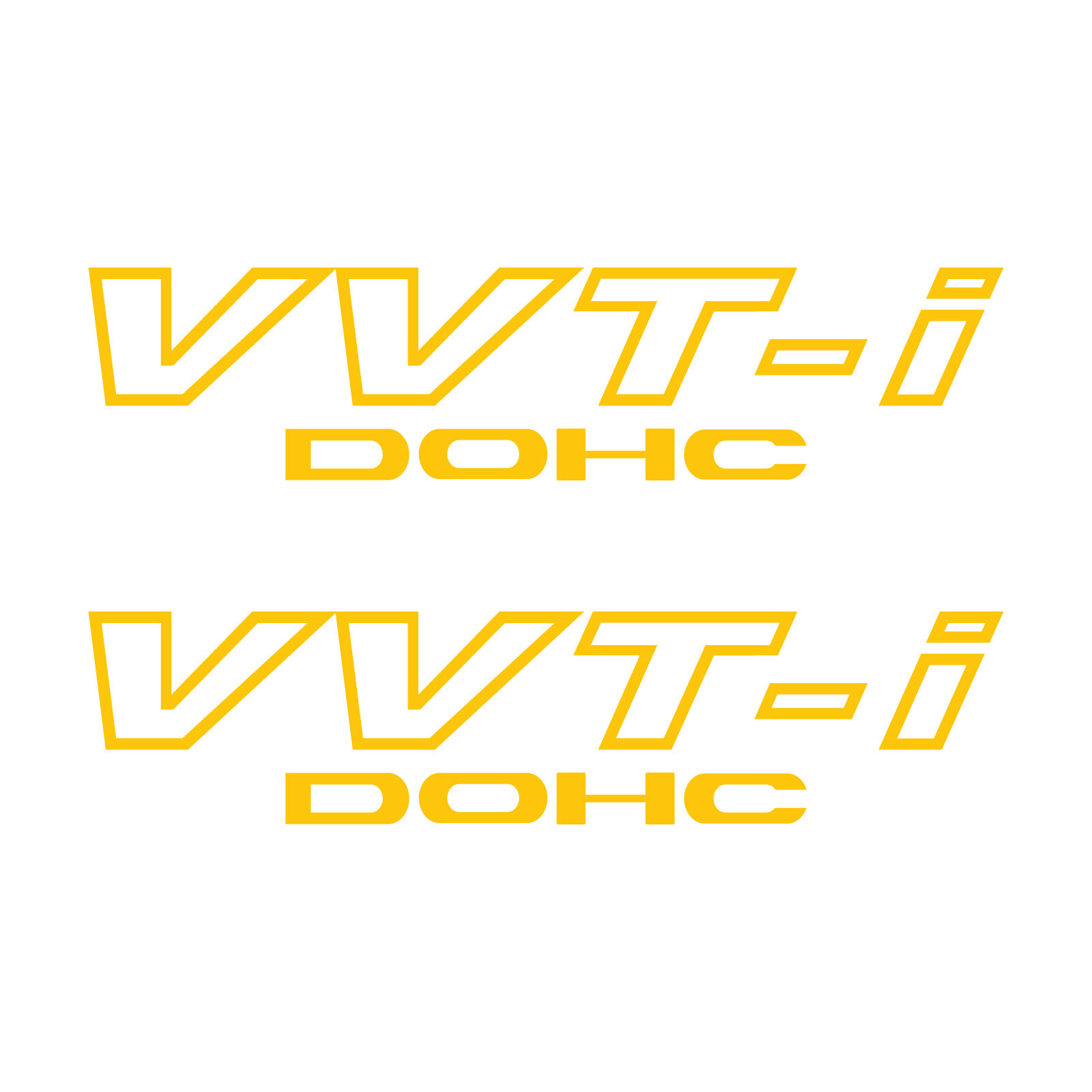 (2x) VVT-i DOHC (10" x 2.5") Vinyl Decal Stickers for Toyota TRD Supra ...