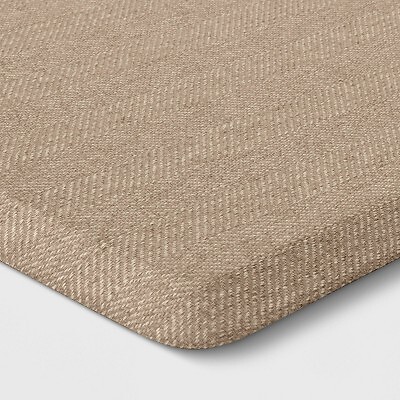 36" x 20" Herringbone Comfort Kitchen Rug Tan - Threshold | eBay