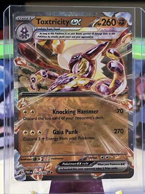 Pokémon TCG Toxtricity Ex Paradox Rift 100/182 Holo Double Rare NM | eBay