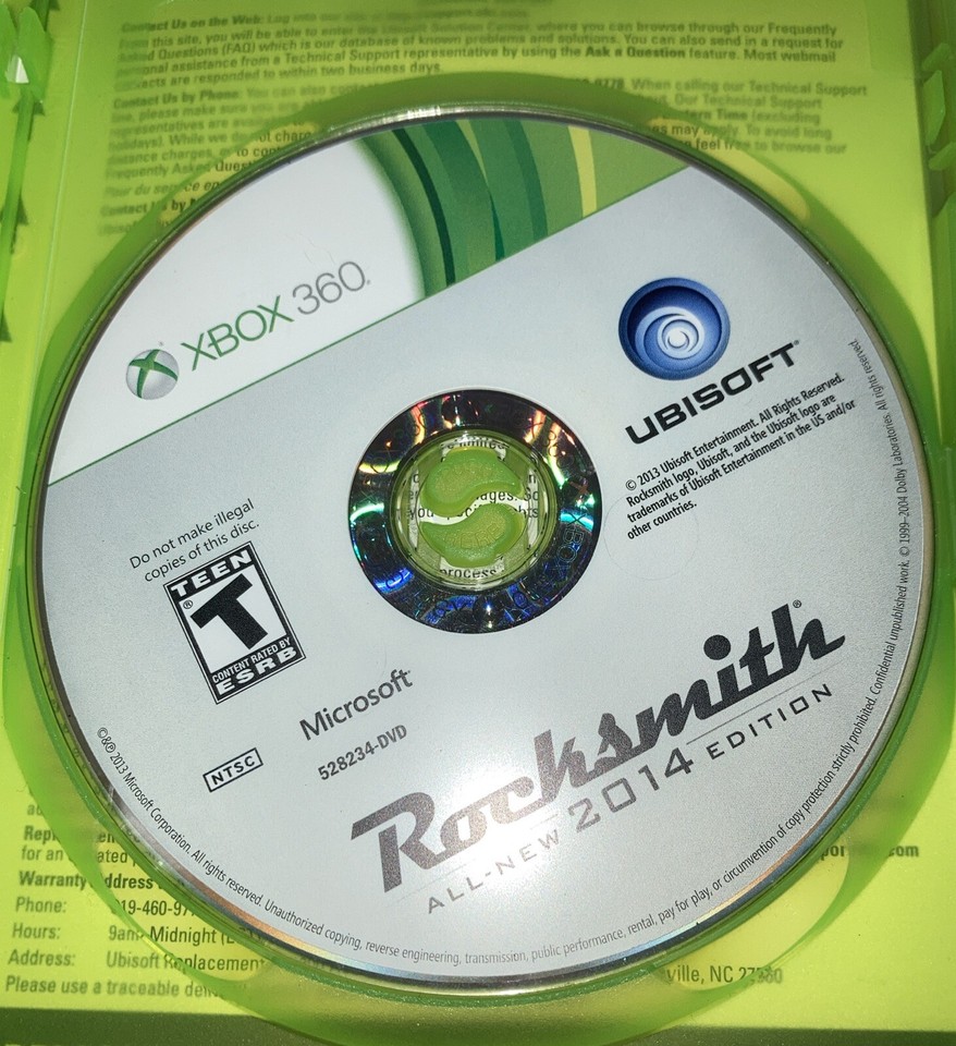 Rocksmith -- 2014 Edition (Microsoft Xbox 360, 2013) - Tested | eBay