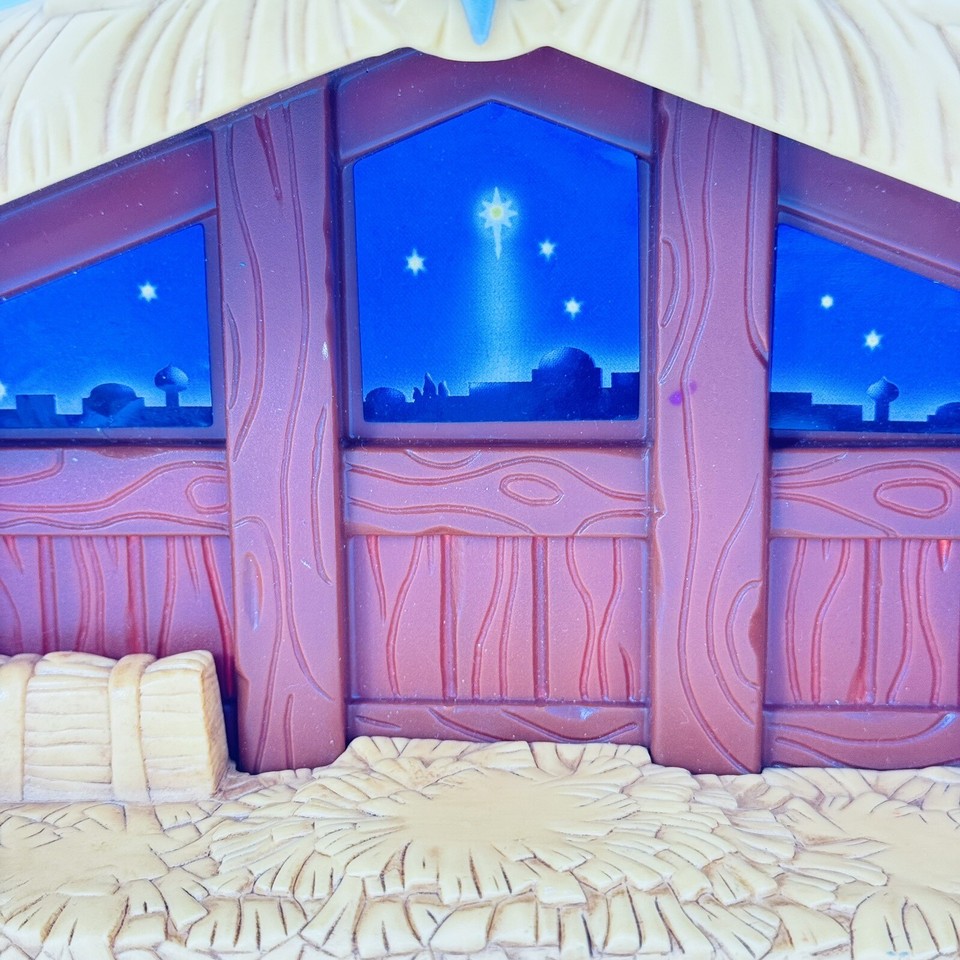 Fisher Price Little People Nativity Manger Jesus Mary Joseph Angel Wise ...