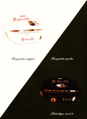 BONBONETTI CHOCOLATE AD #4 MAGAZINE promo AD VERY RARE FOREIGN AD | eBay