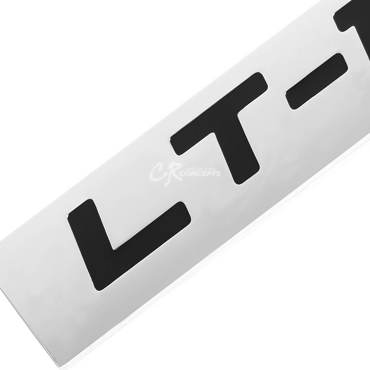 CAR 3M TAPE ON METAL EMBLEM DECAL LOGO TRIM BADGE POLISHED BLACK ...