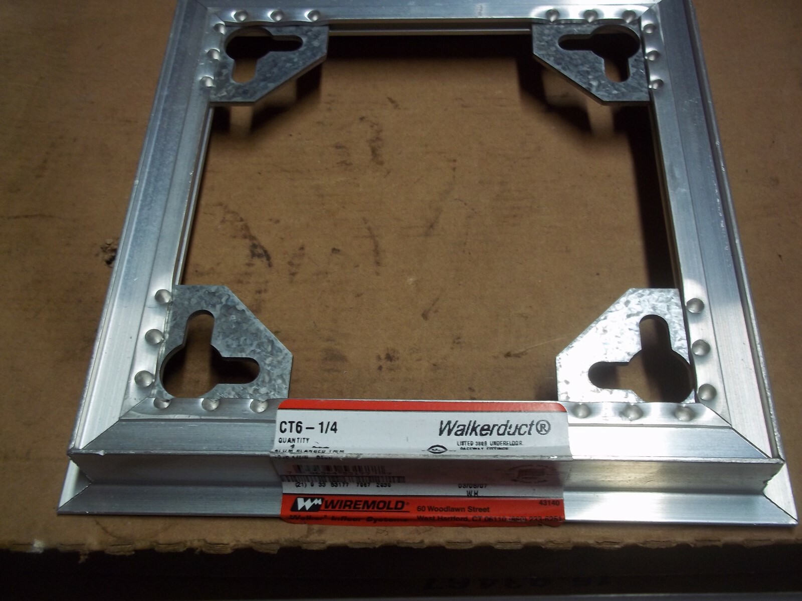 WALKER DUCT TRIM CT6-1/4" FLOOR TRIM FOR 1/4" THICK FLOOR WIREMOLD | eBay