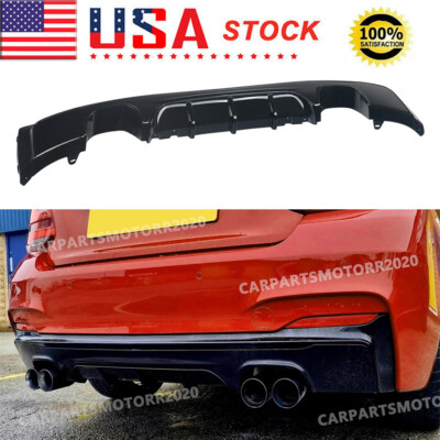 Stain Black Rear Diffuser For F22 F23 230i 235i 240i M-Tech UPGRADE ...
